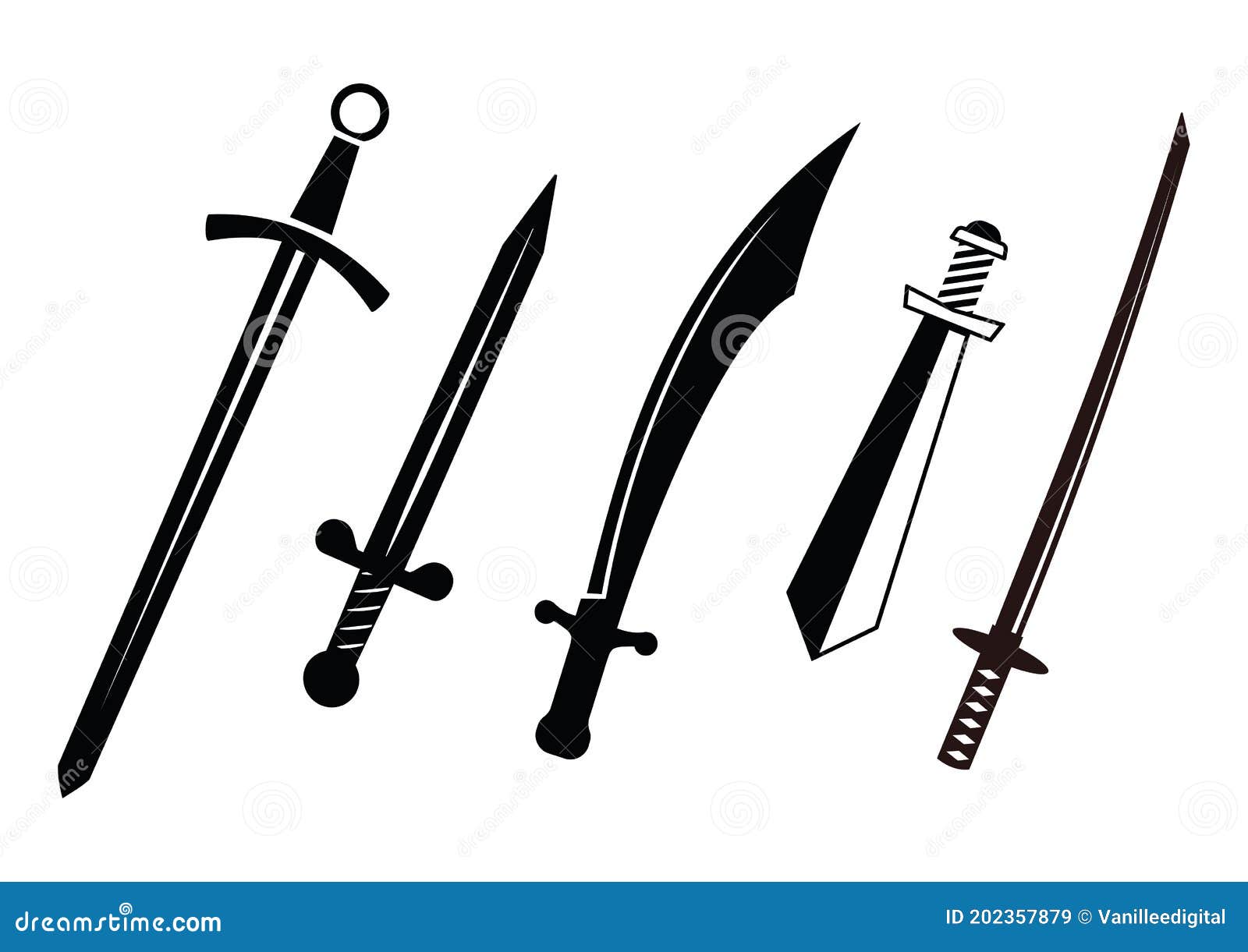 Sword Types Vector Set | CartoonDealer.com #202357879