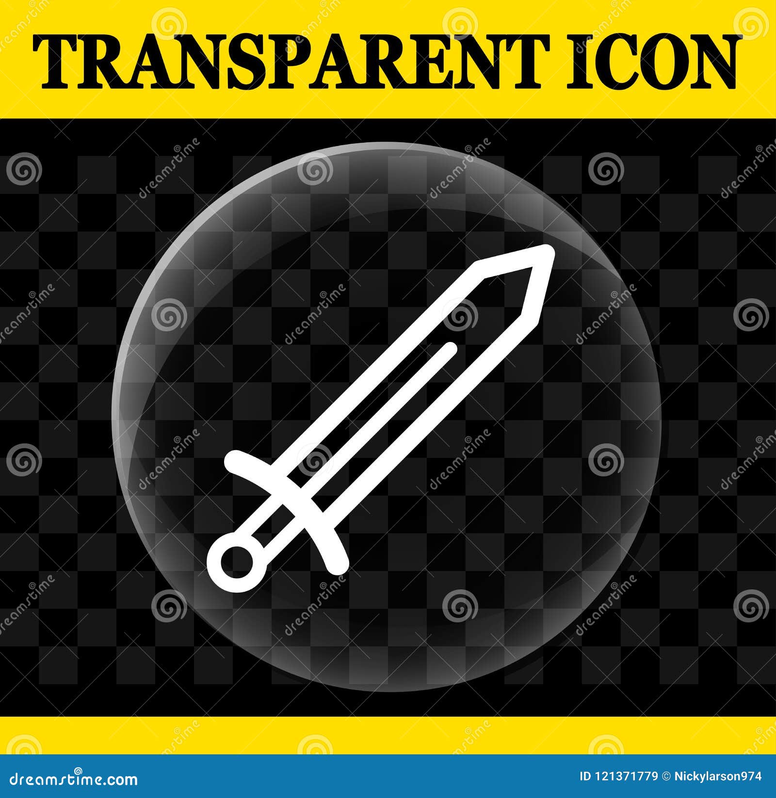 Sword Vector Circle Transparent Icon Stock Vector - Illustration of ...