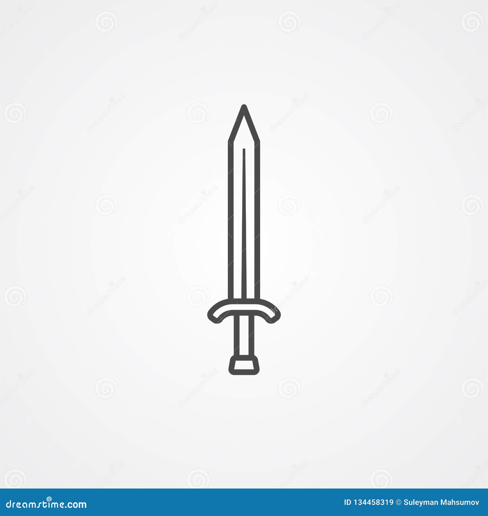 Sword Vector Icon Sign Symbol Stock Vector - Illustration of icon ...