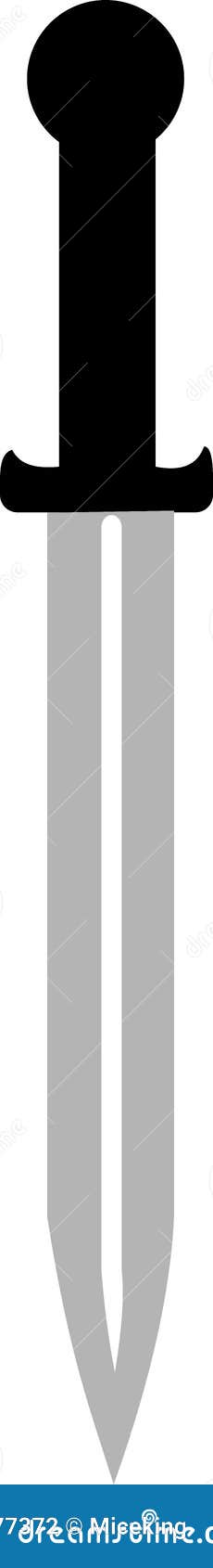Sword weapon icon stock vector. Illustration of blade - 107177372