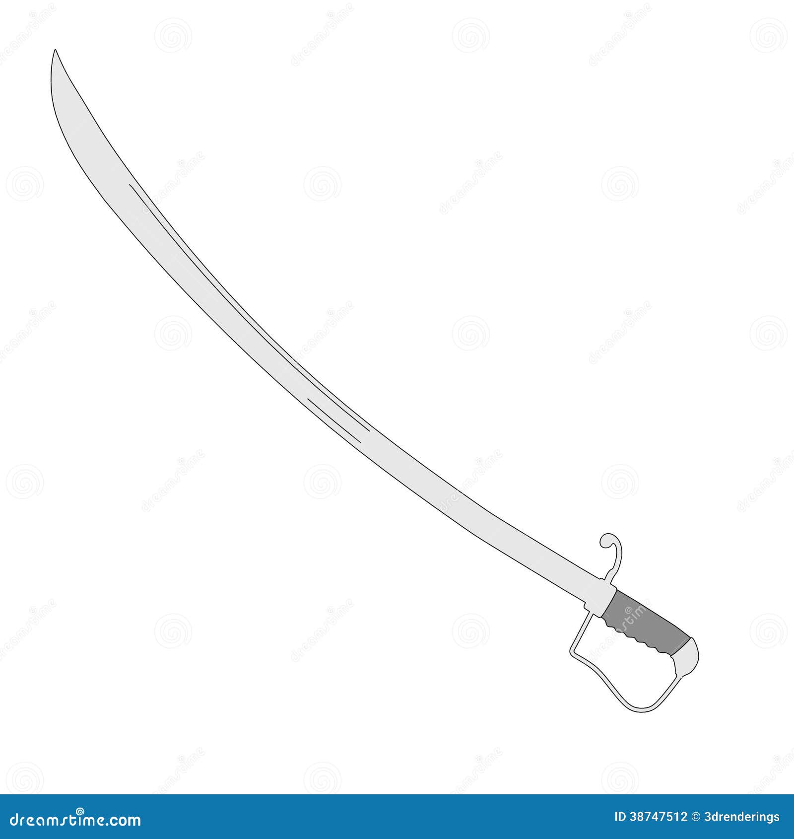 Sabre Sword Drawing