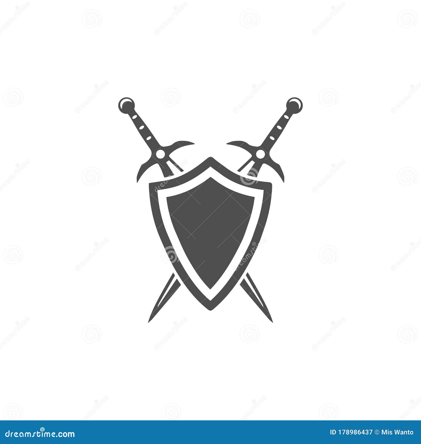 Sword Weapon Vector Logo Template Illustration Design Stock ...
