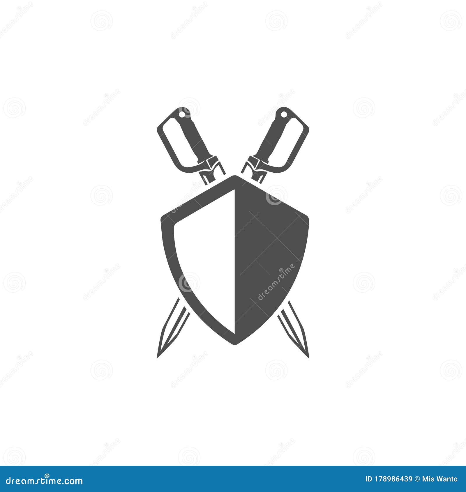 Sword Weapon Vector Logo Template Illustration Design Stock ...