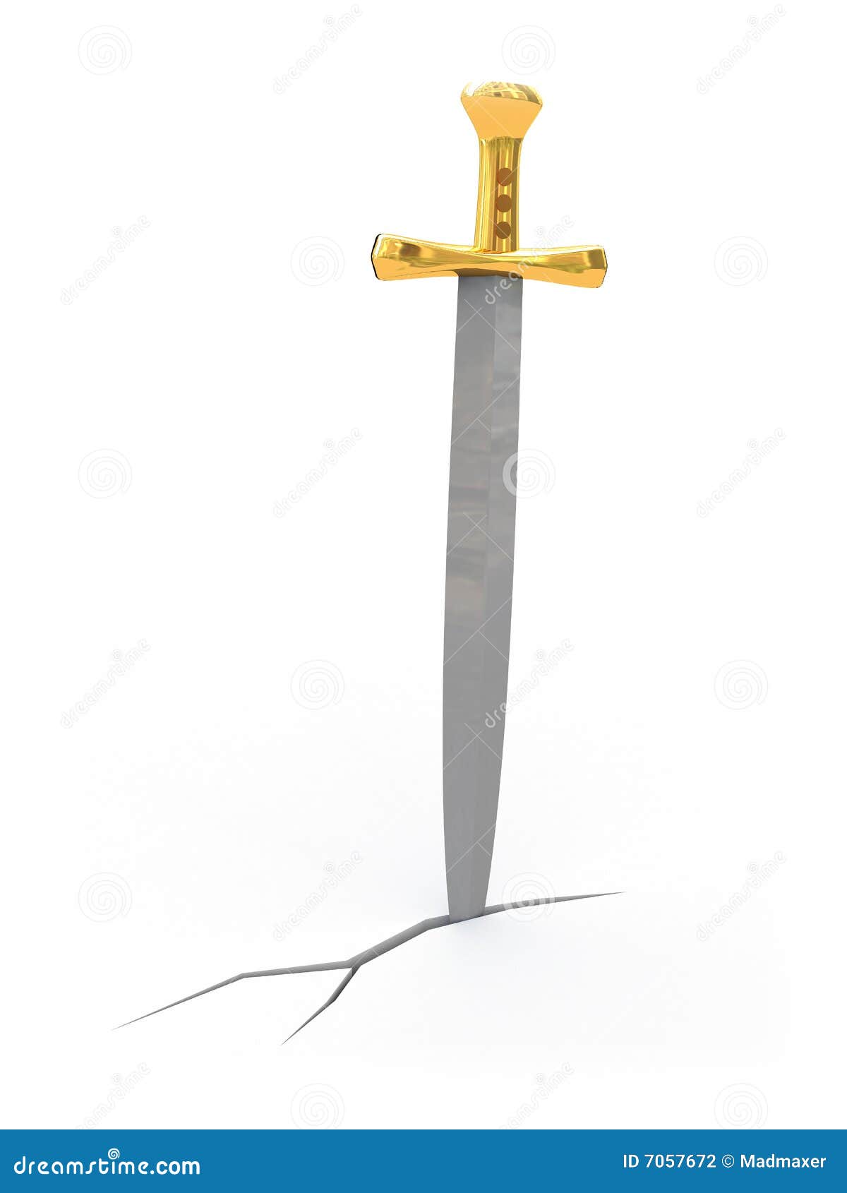 Sword in white background stock illustration. Illustration of treasure ...
