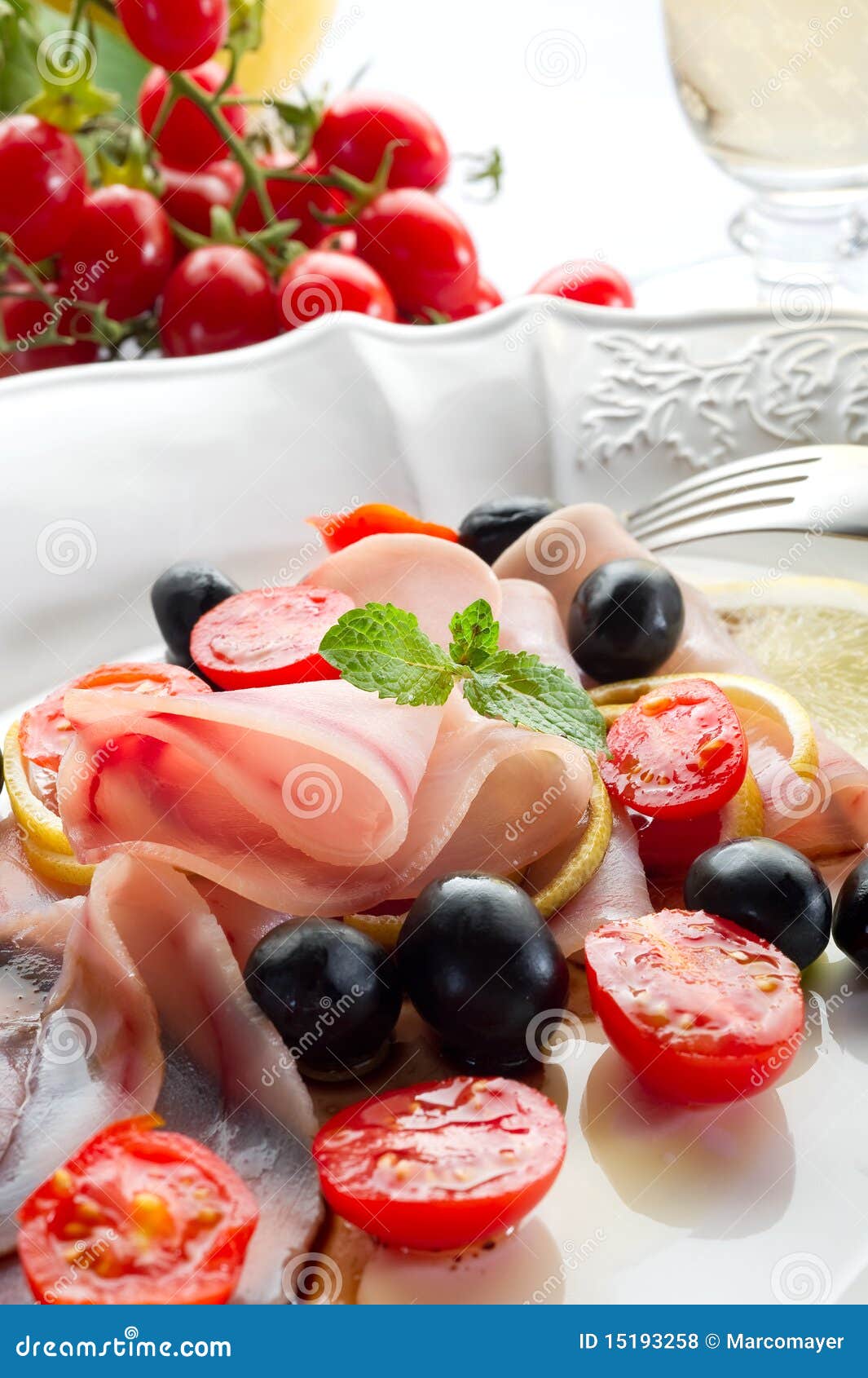Swordfish carpaccio stock photo. Image of garlic, saltwater - 15193258