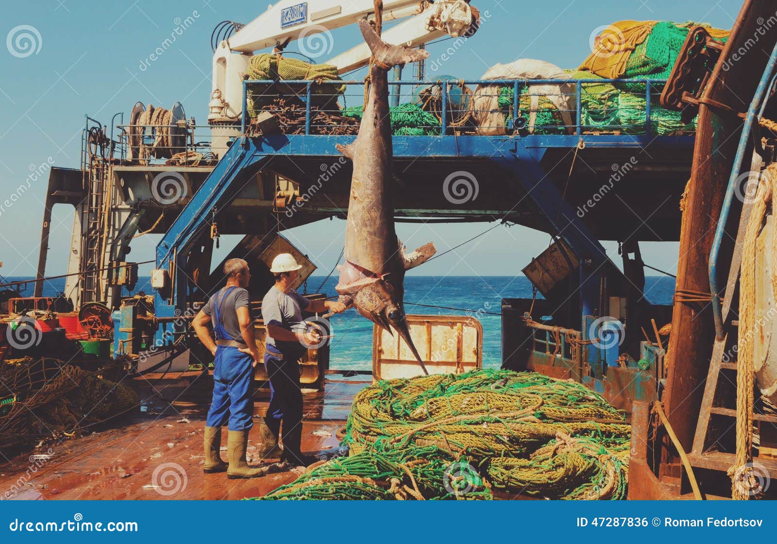 Swordfish editorial photo. Image of ocean, ship, vessel - 47287836