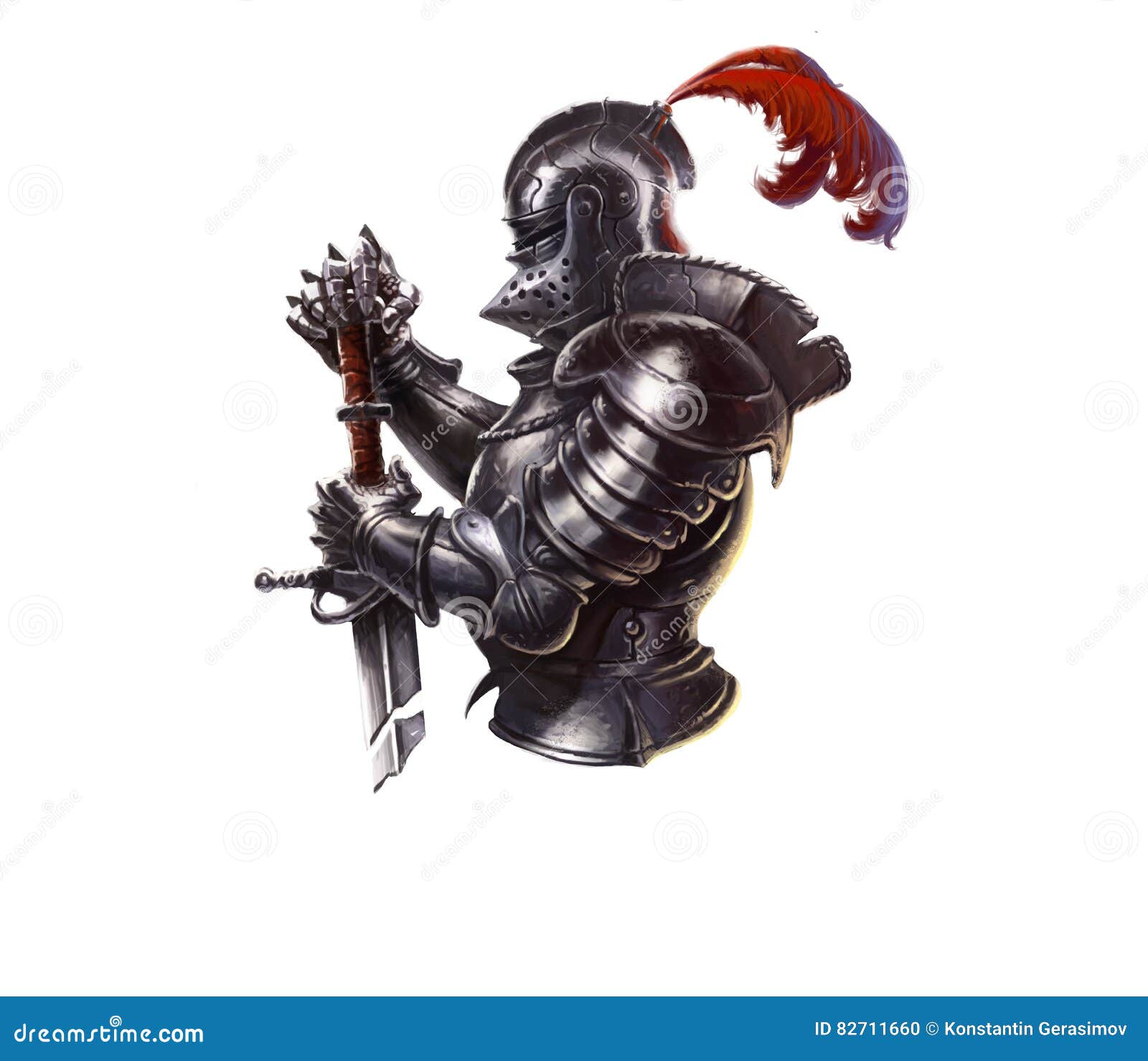 Logo dark knight stock illustration. Illustration of white - 82711660