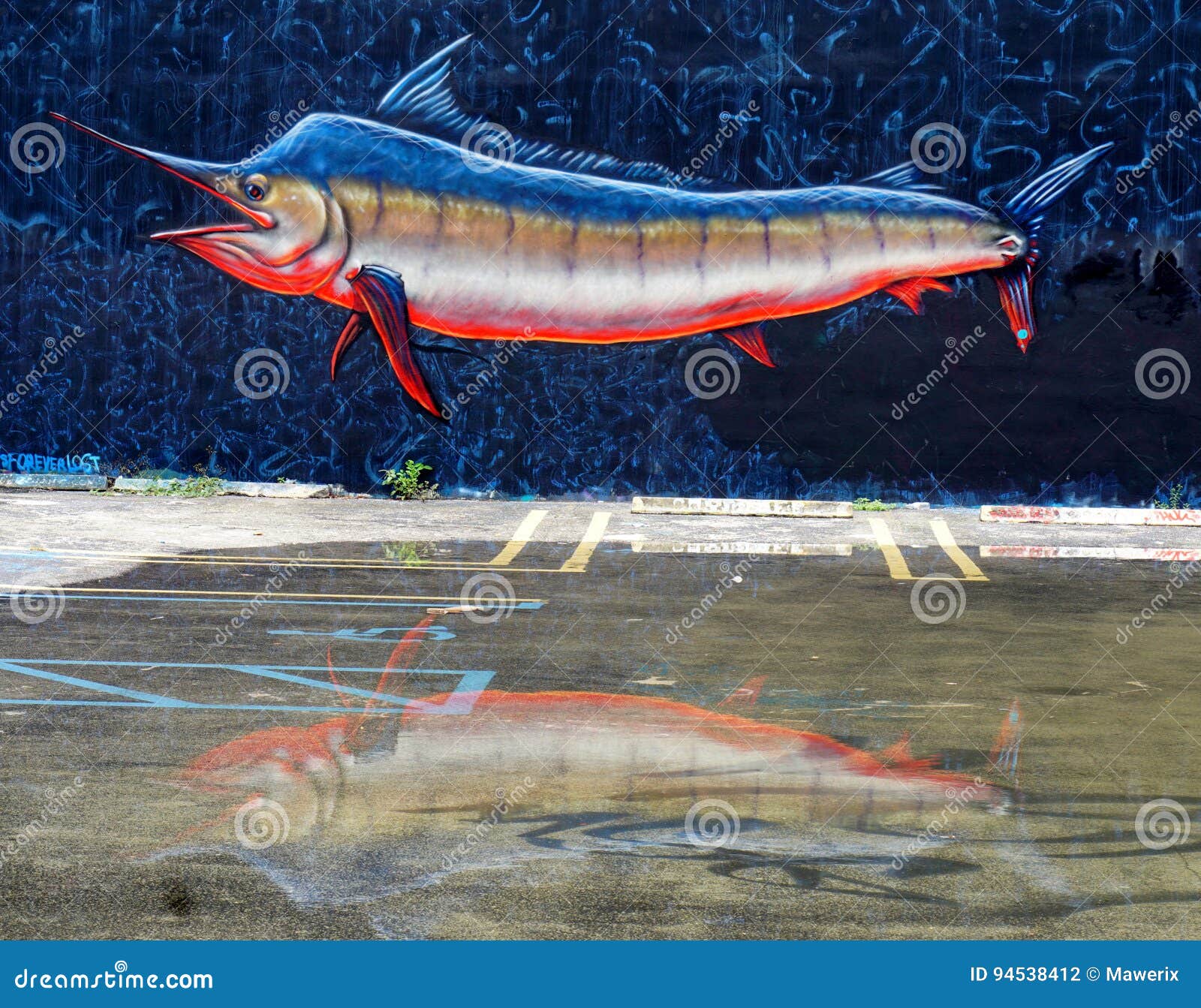 Swordfish editorial photography. Image of wall, swordfish - 94538412