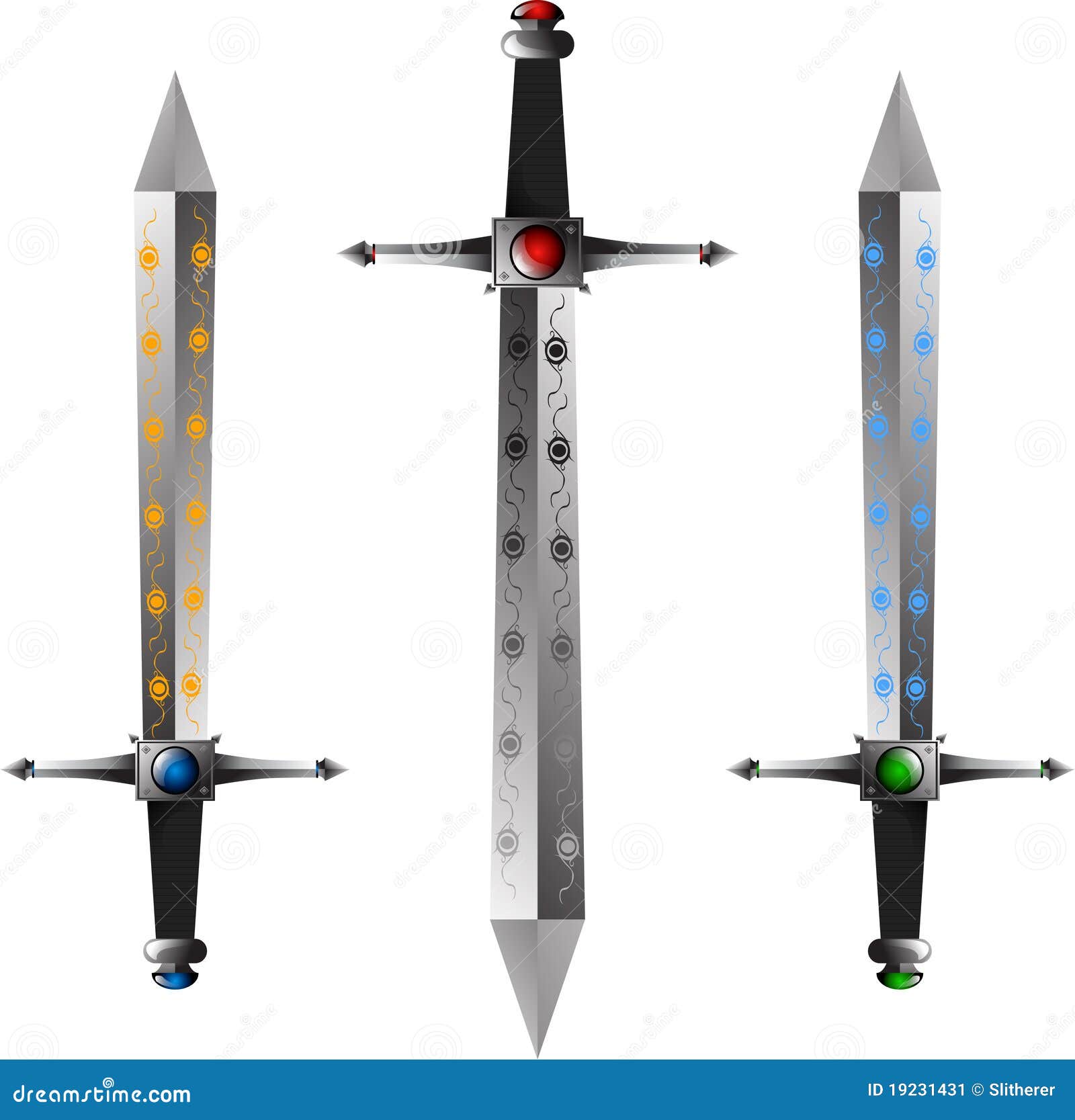 Colored Swords Stock Illustrations – 705 Colored Swords Stock ...