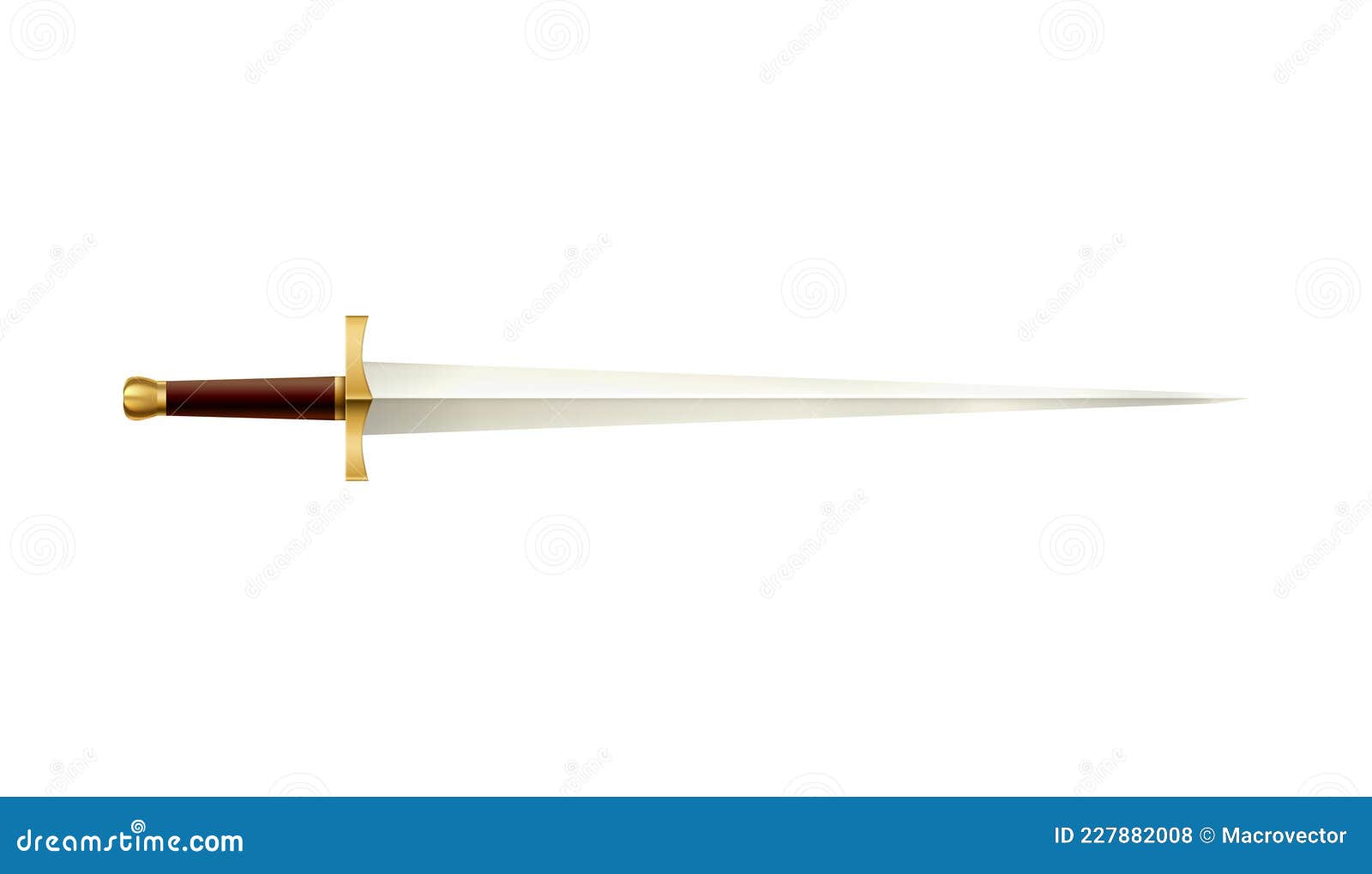 Thin Medieval Sword Composition Stock Vector - Illustration of warrior ...