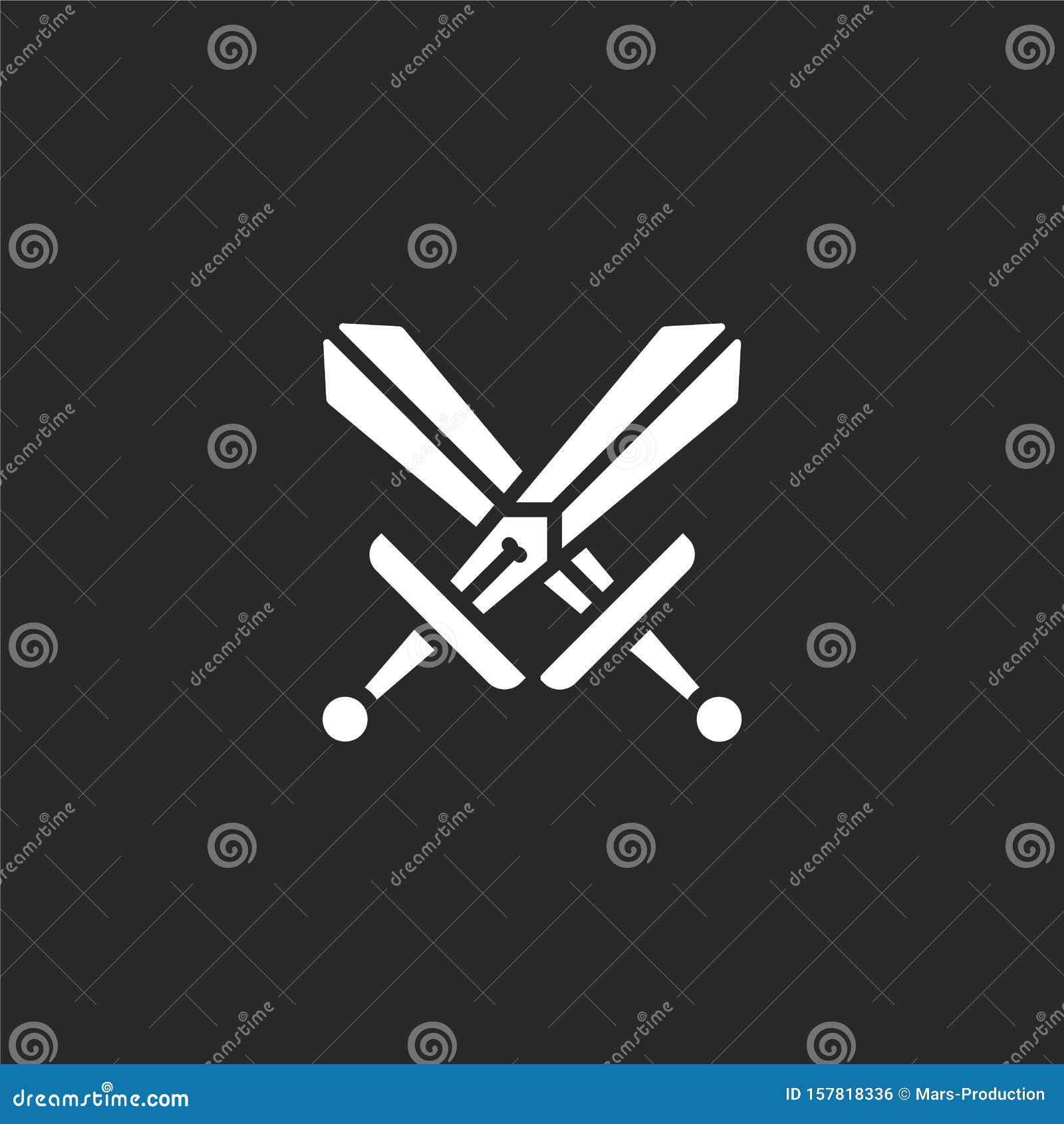 Swords Icon. Filled Swords Icon for Website Design and Mobile, App ...