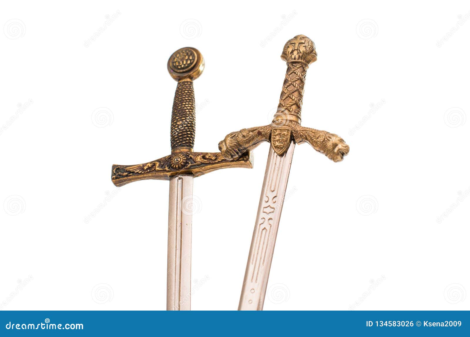 Swords isolated stock photo. Image of isolated, style - 134583026