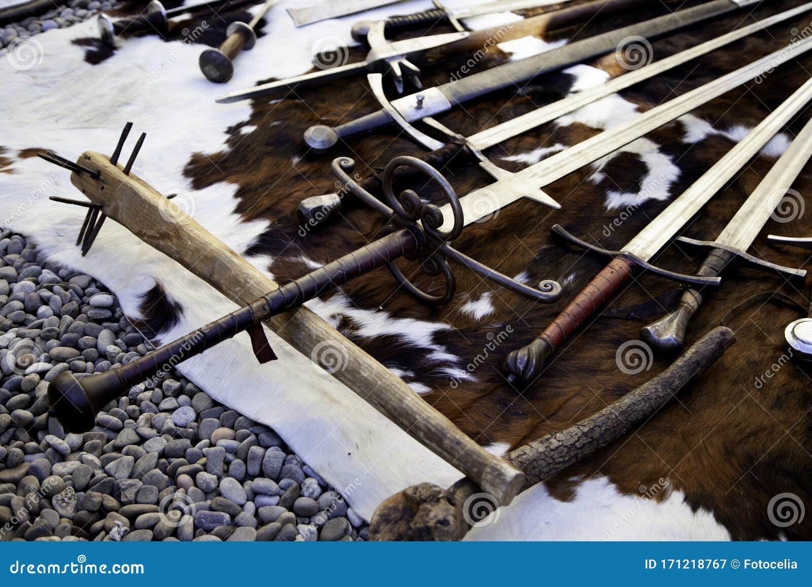 Swords and Medieval Weapons Stock Image - Image of christianity ...