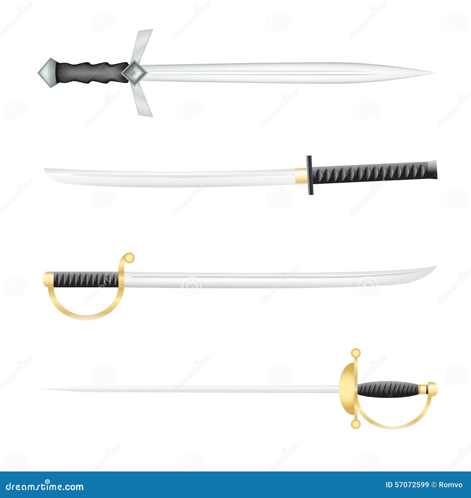 Epee Swords Design Vector Illustration | CartoonDealer.com #75706880