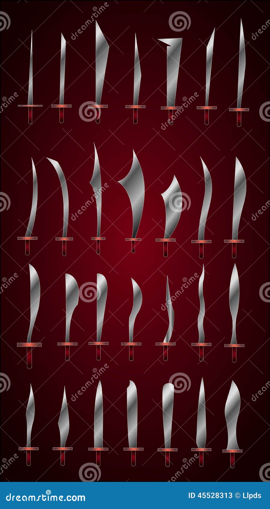 Swords templates stock illustration. Illustration of blade - 45528313