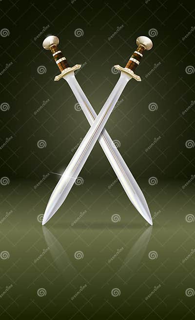 Swords stock vector. Illustration of historic, shiny - 31992834