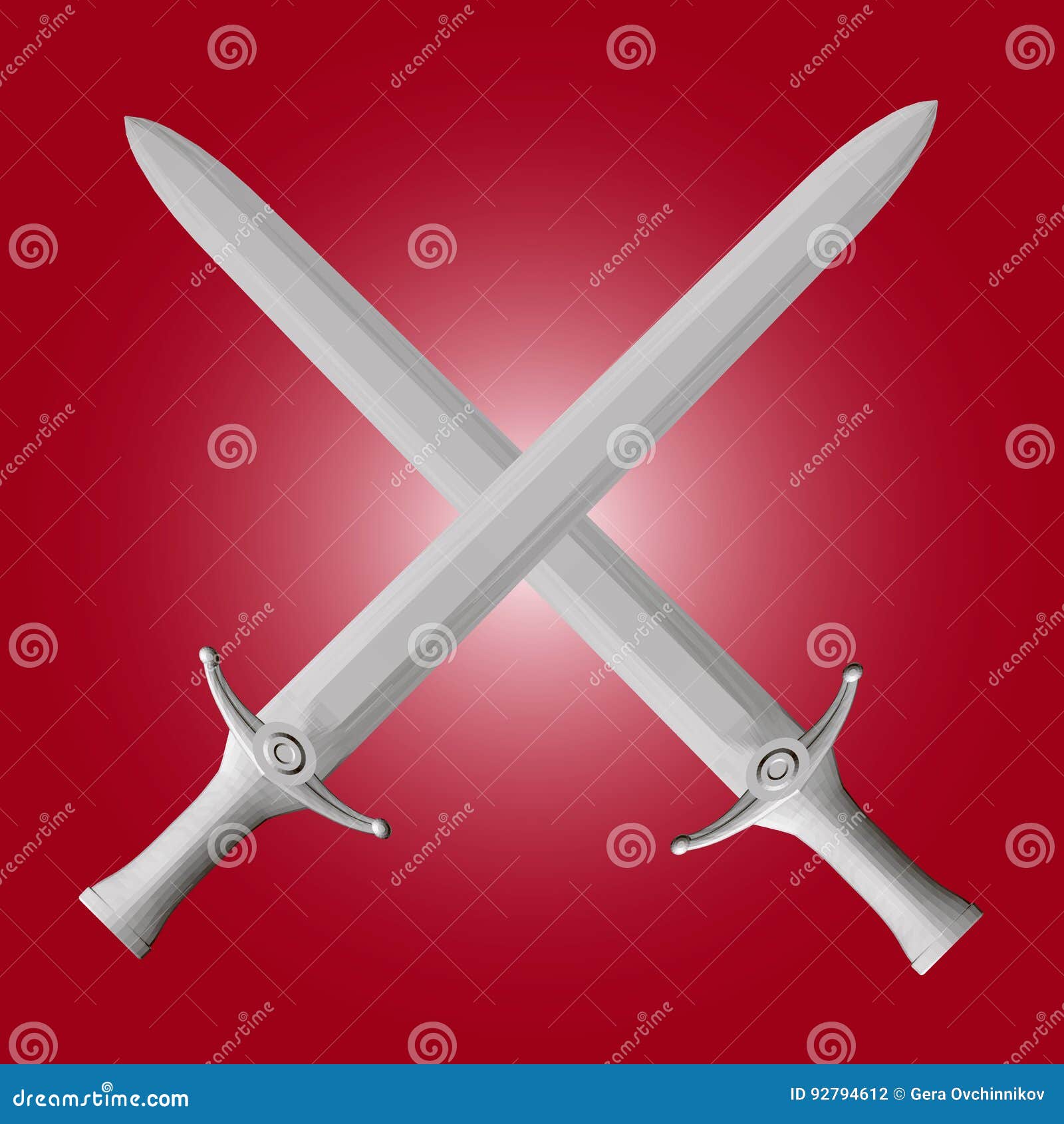 Swords stock vector. Illustration of iron, steel, design - 92794612