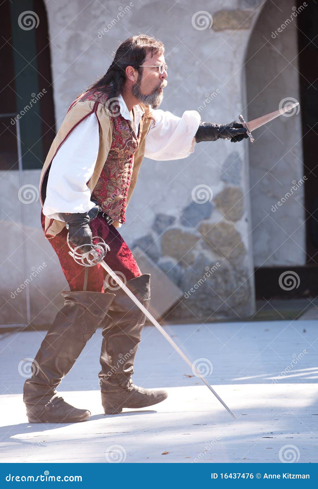 Swordsman with Sword and Dagger Editorial Photo - Image of match ...