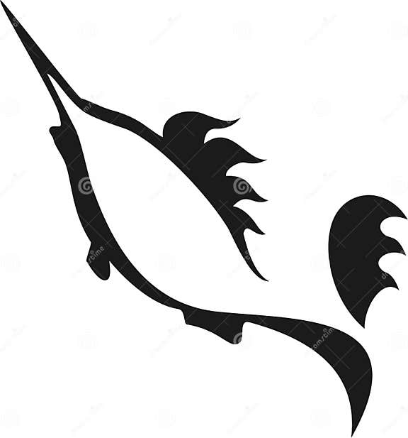 Sworfish stock illustration. Illustration of life, swordfish - 556110