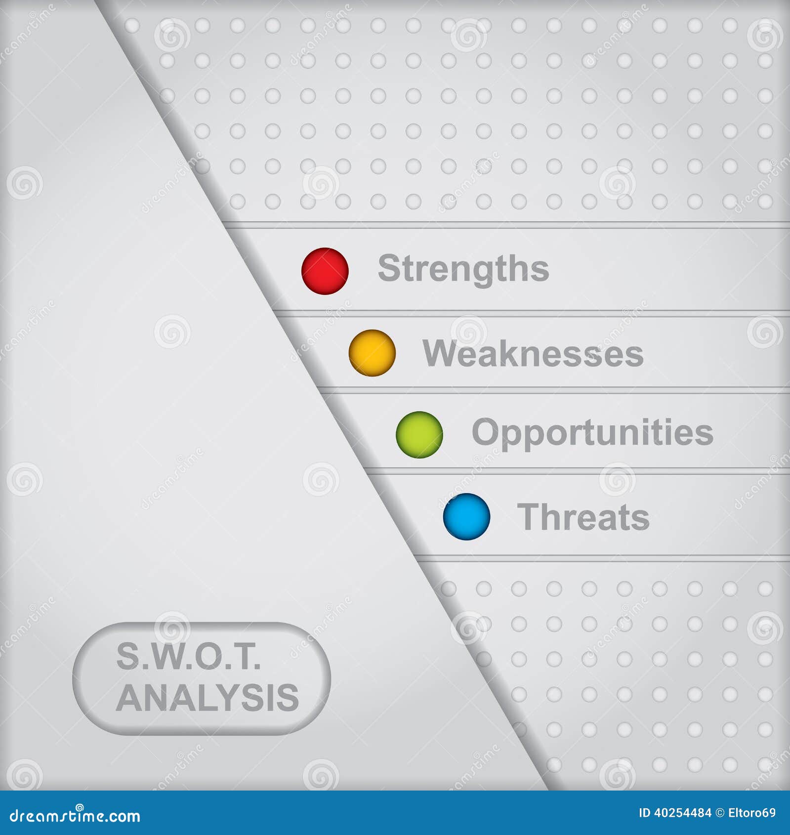 SWOT analysis diagram stock vector. Illustration of growth - 40254484