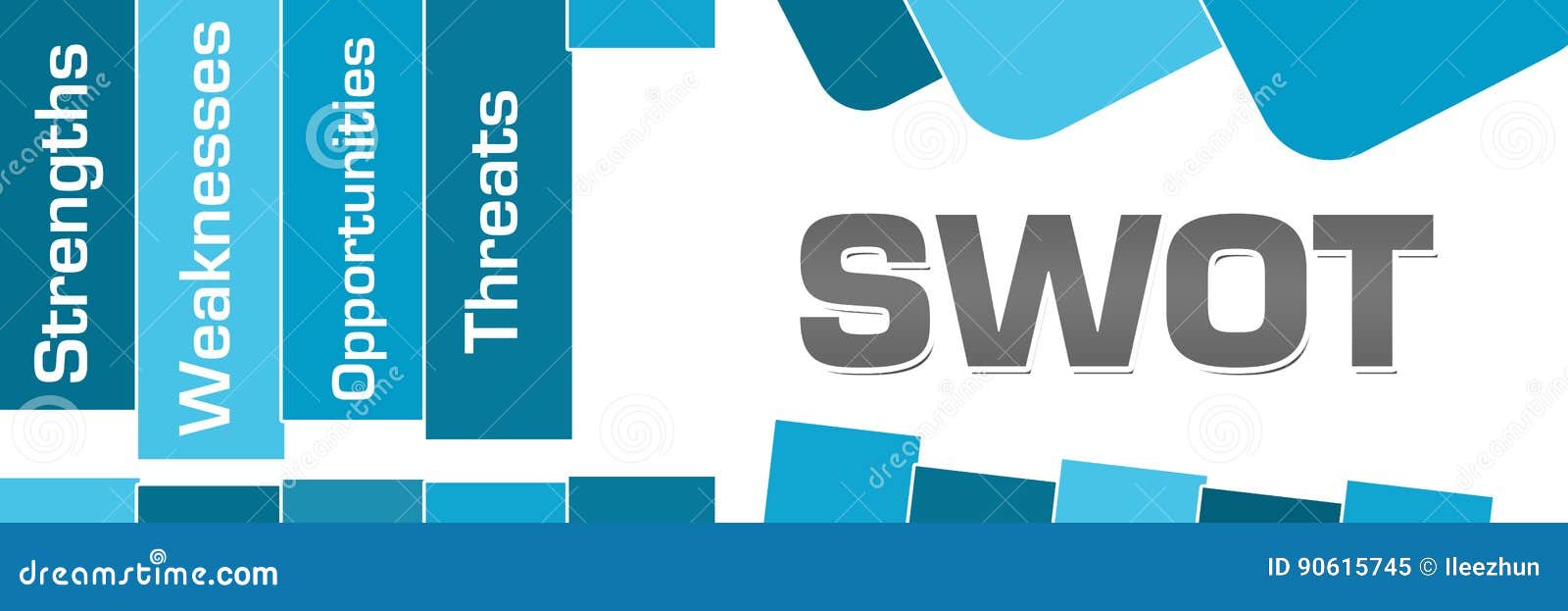 SWOT Blue Stripes Rounded Squares Stock Image | CartoonDealer.com #90615745