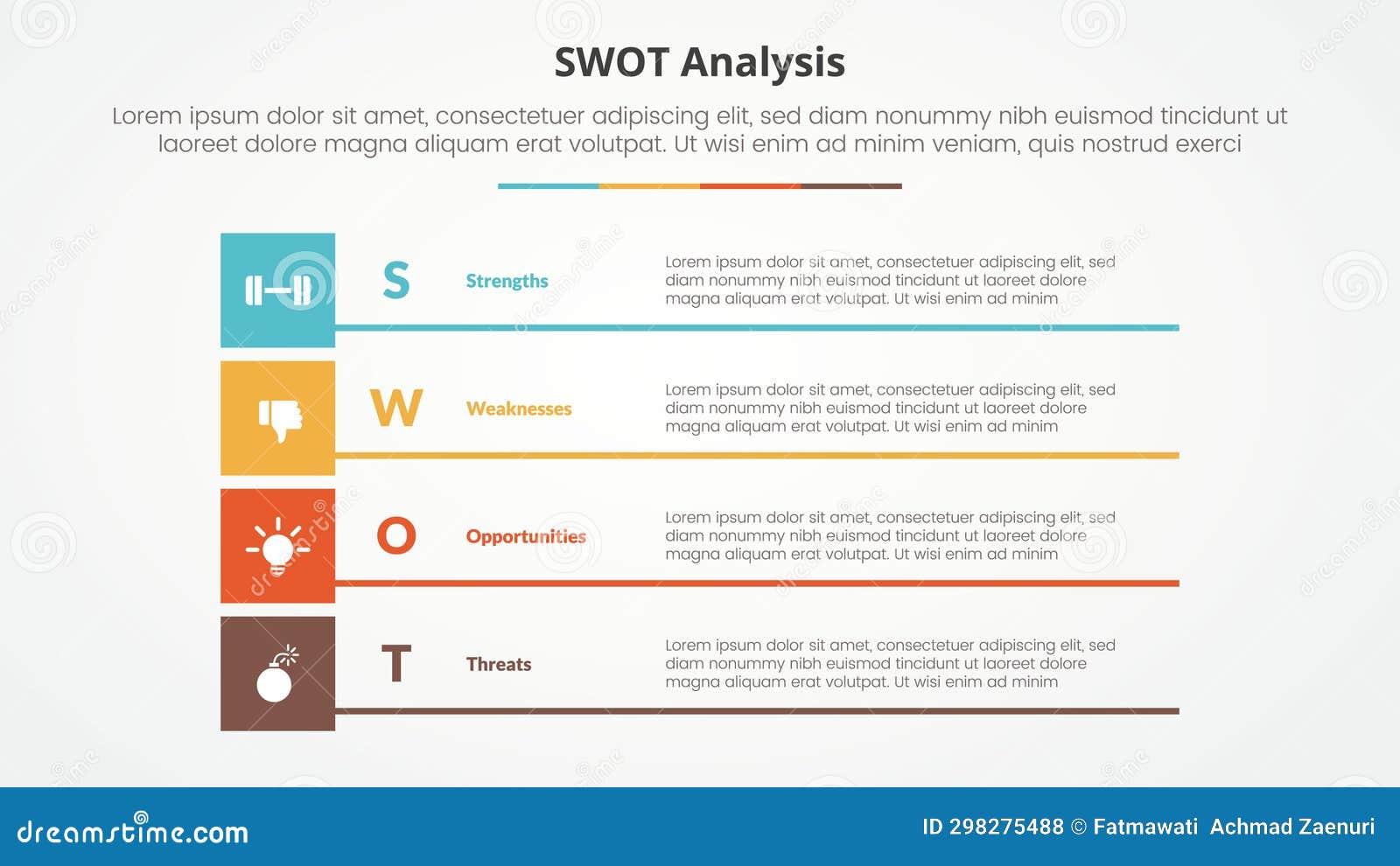 Swot Business Framework Strategic Template Infographic Concept for ...