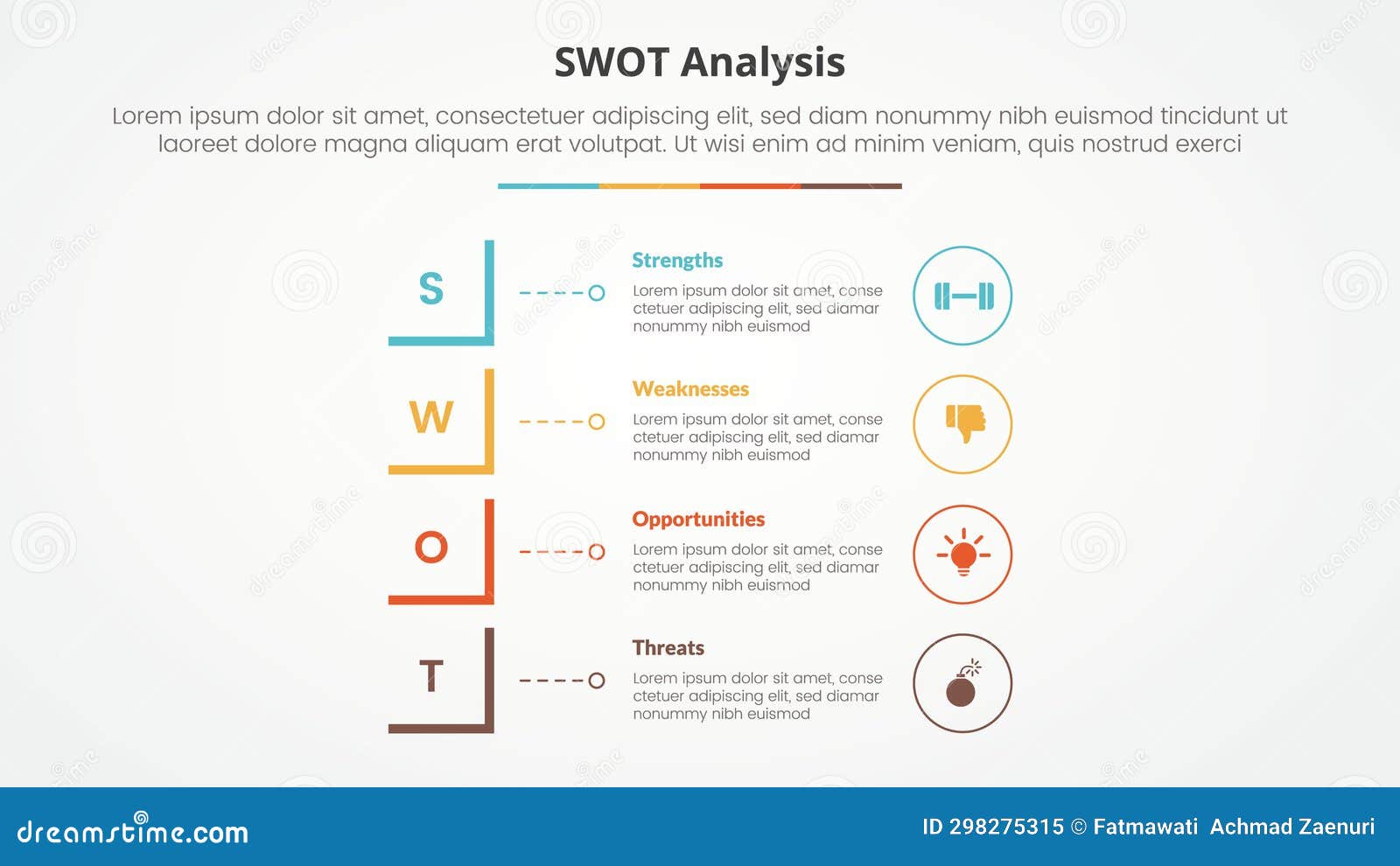 Swot Business Framework Strategic Template Infographic Concept for ...