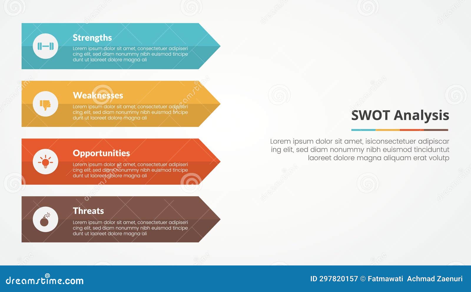 Swot Business Framework Strategic Template Infographic Concept for ...