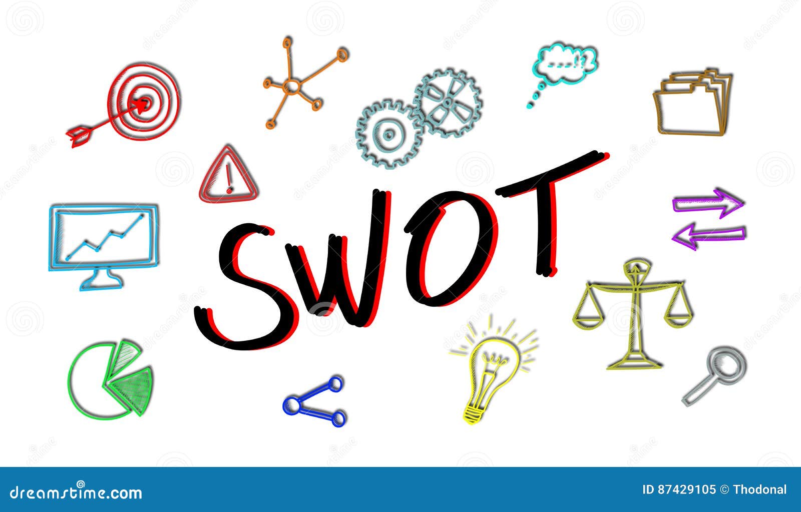 Swot Concept On White Background Royalty-Free Stock Photo ...
