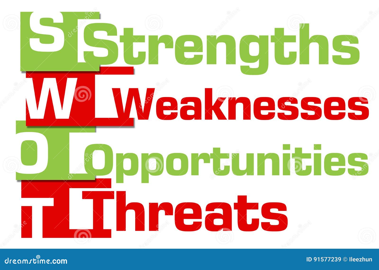 SWOT Green Rounded Squares Horizontal Royalty-Free Stock Photography ...