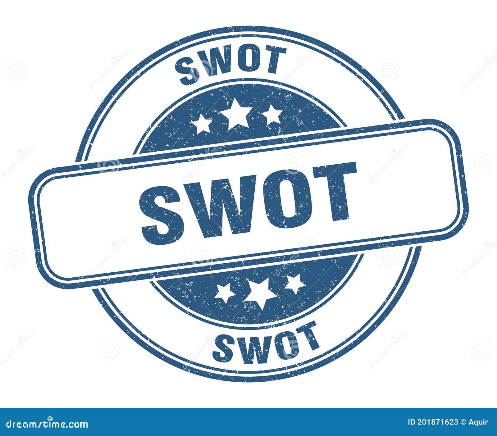 Swot Stamp. Swot Round Grunge Sign Stock Vector - Illustration of blue ...