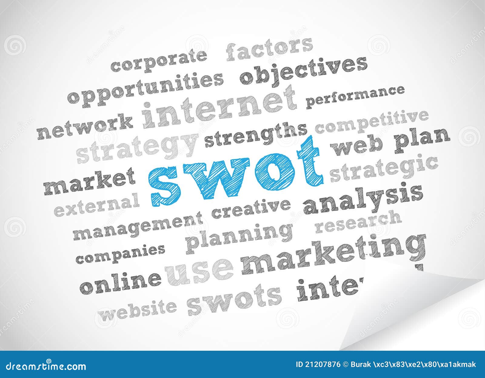 Swot tag cloud stock vector. Illustration of abstract - 21207876