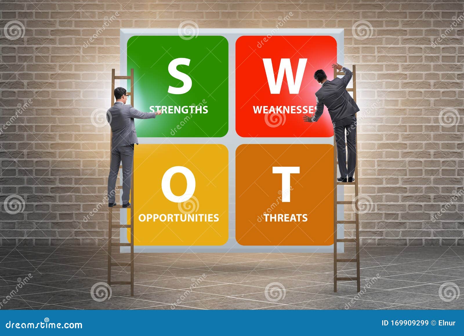SWOT Technique Concept for Business Stock Image - Image of making, plan ...