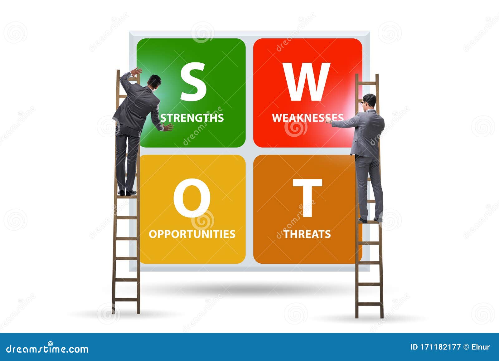SWOT Technique Concept for Business Stock Image - Image of assessment ...