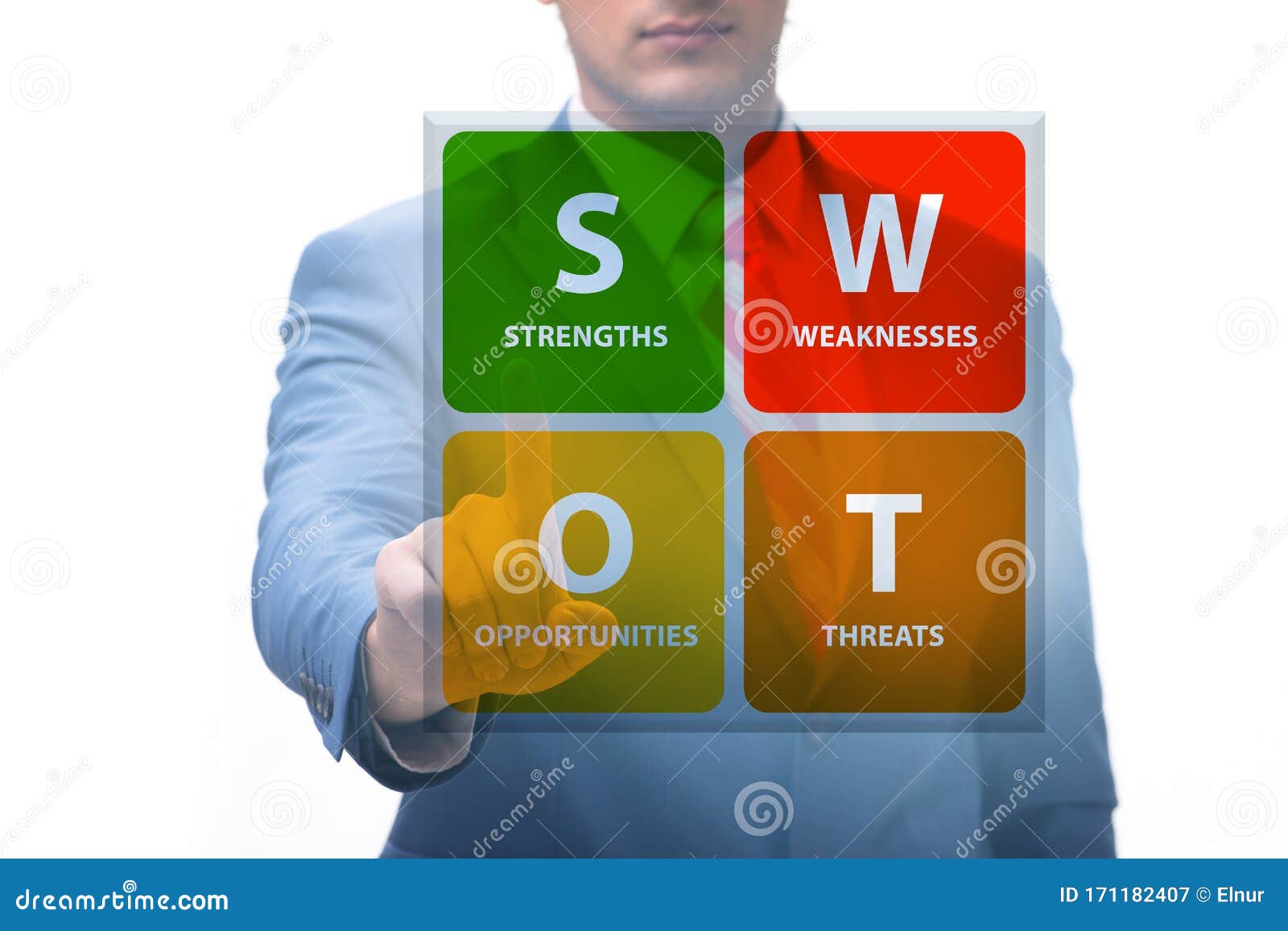 SWOT Technique Concept for Business Stock Image - Image of organisation ...
