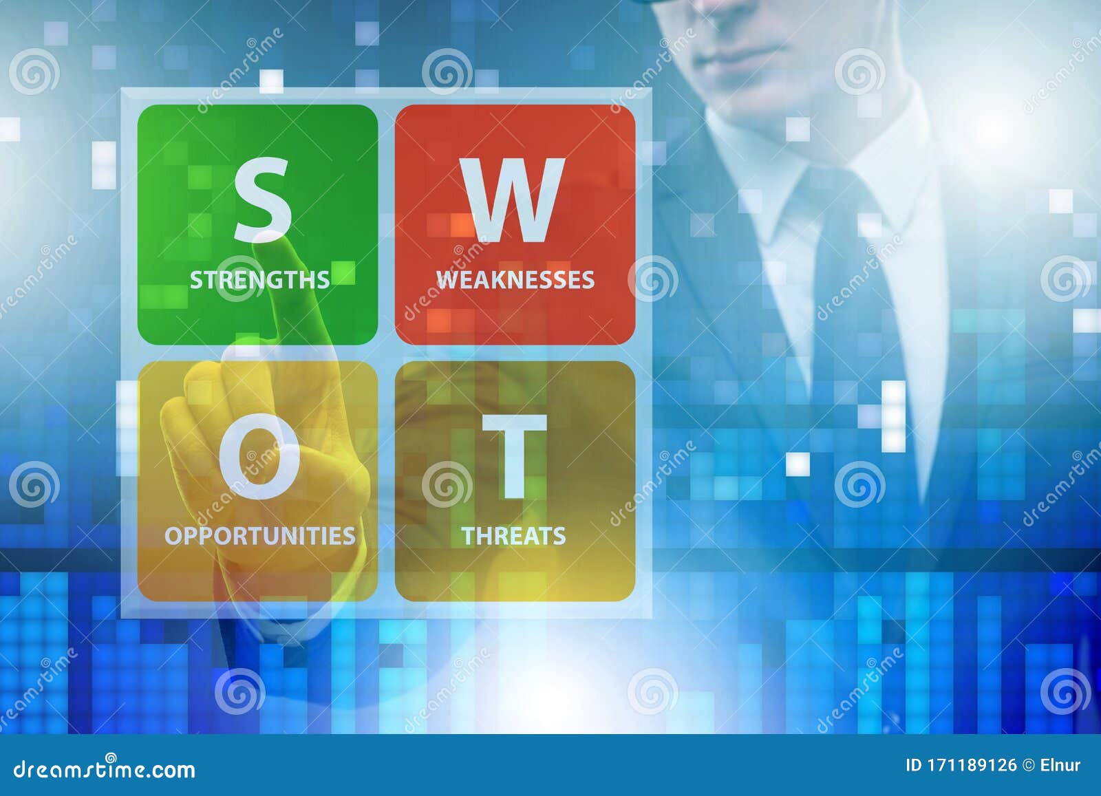 SWOT Technique Concept for Business Stock Photo - Image of decision ...
