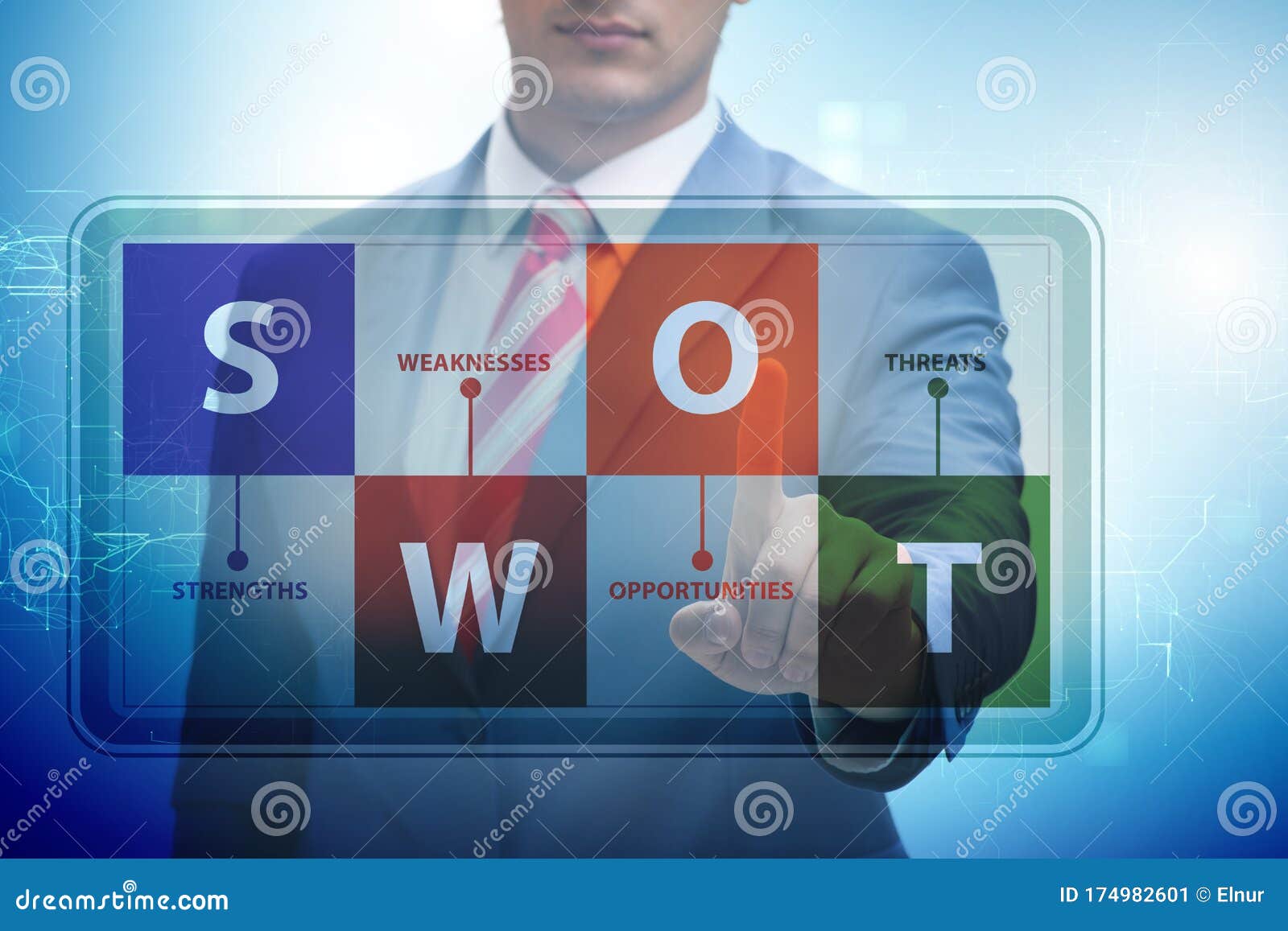 SWOT Technique Concept for Business Stock Image - Image of analytics ...