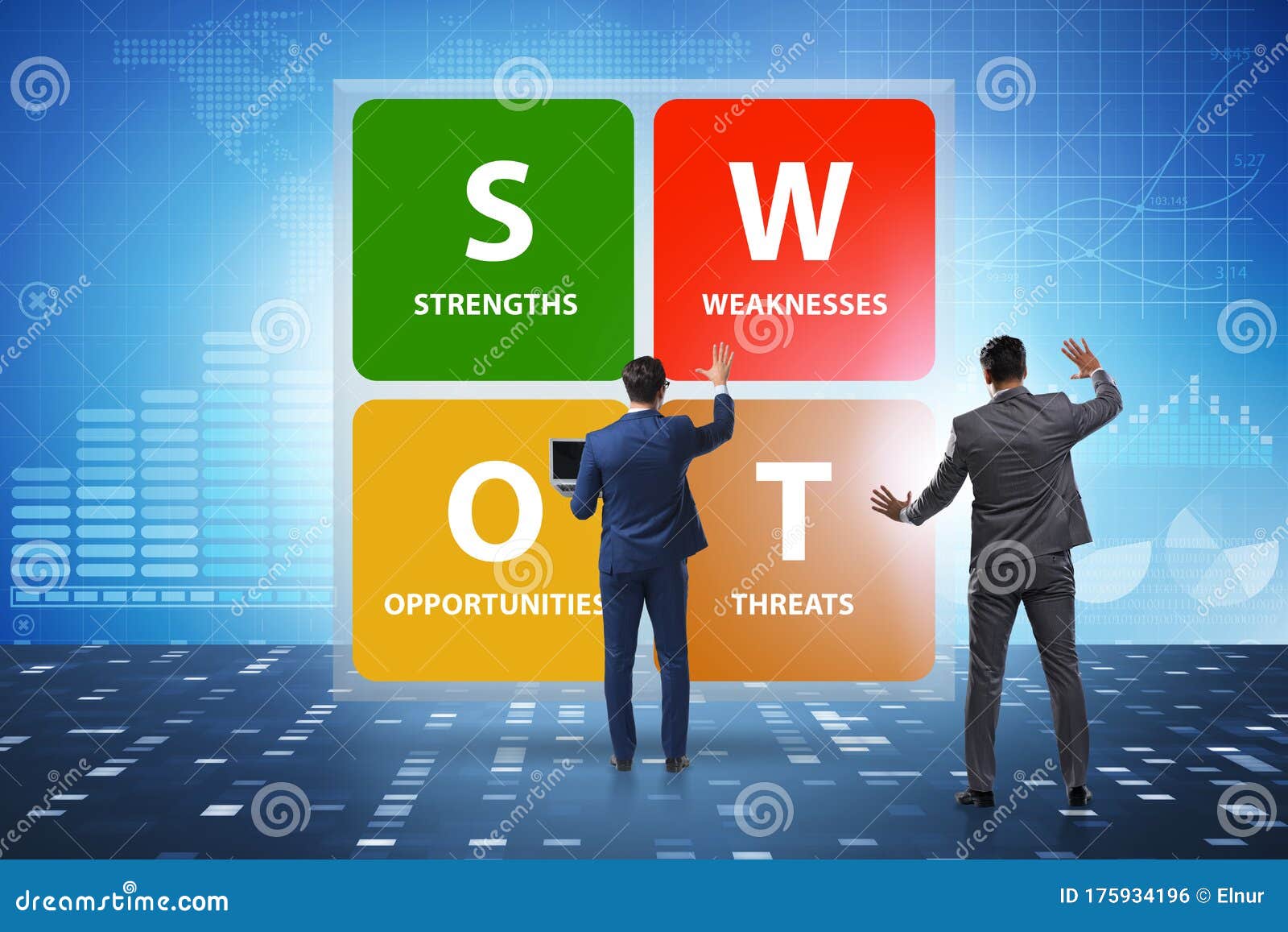 SWOT Technique Concept for Business Stock Photo - Image of presentation ...