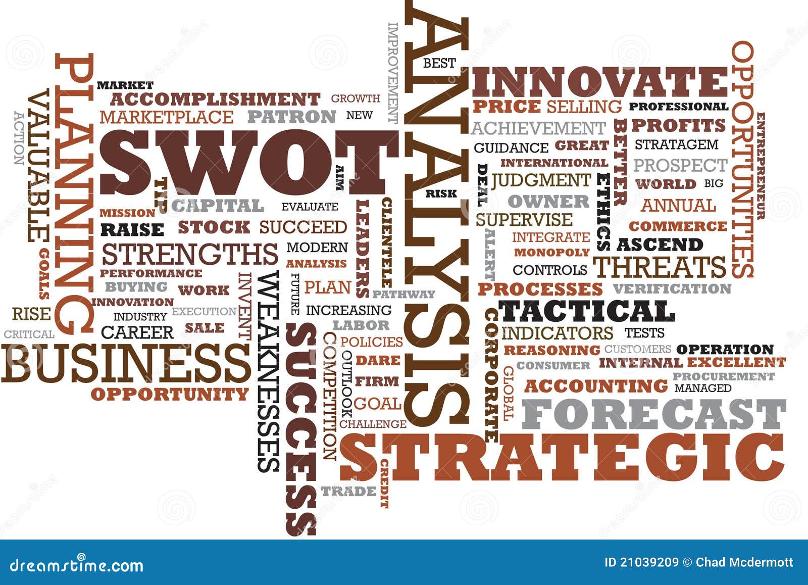 SWOT Words Collage stock illustration. Illustration of design - 21039209