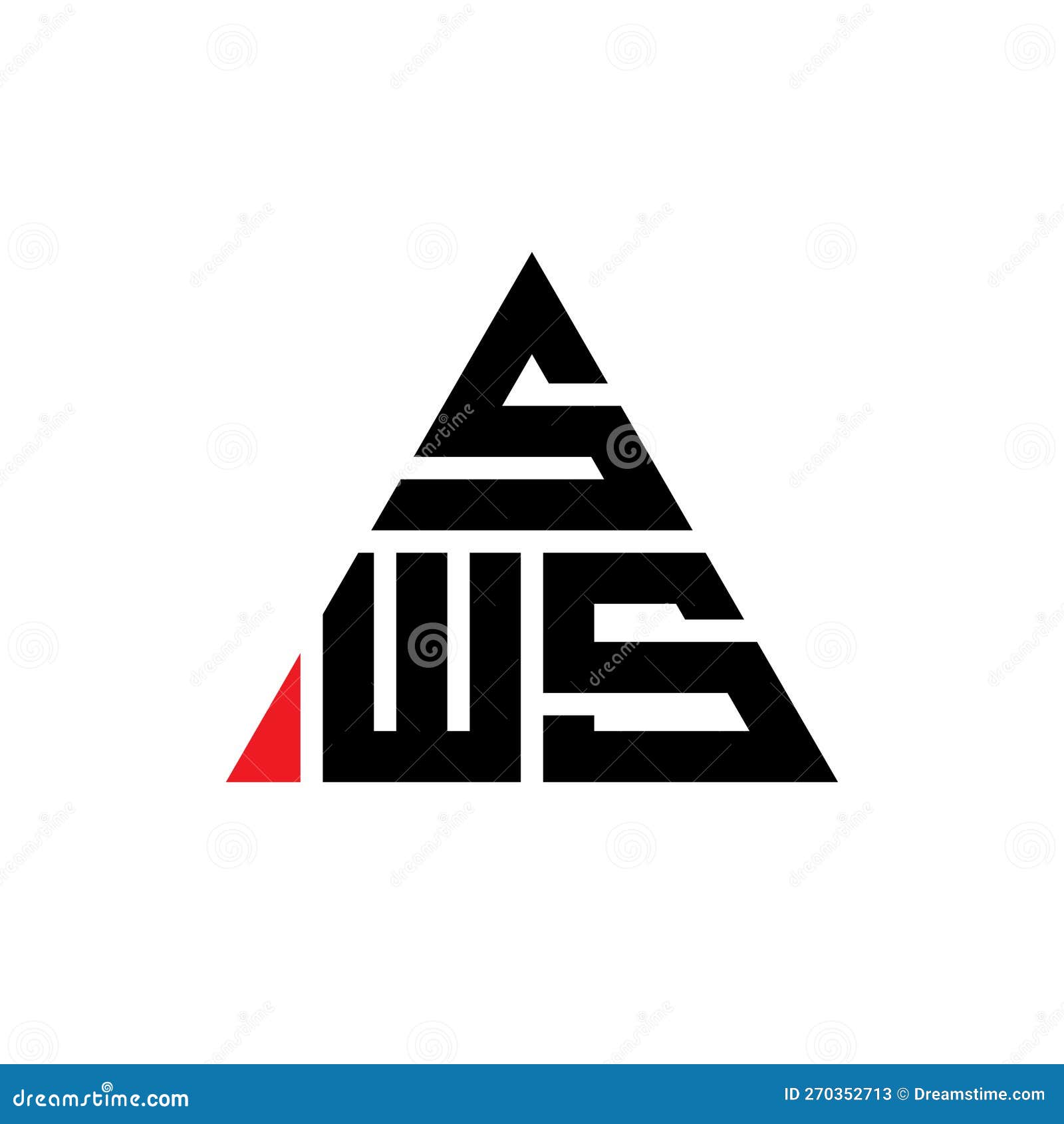 SWS Triangle Letter Logo Design with Triangle Shape. SWS Triangle Logo ...