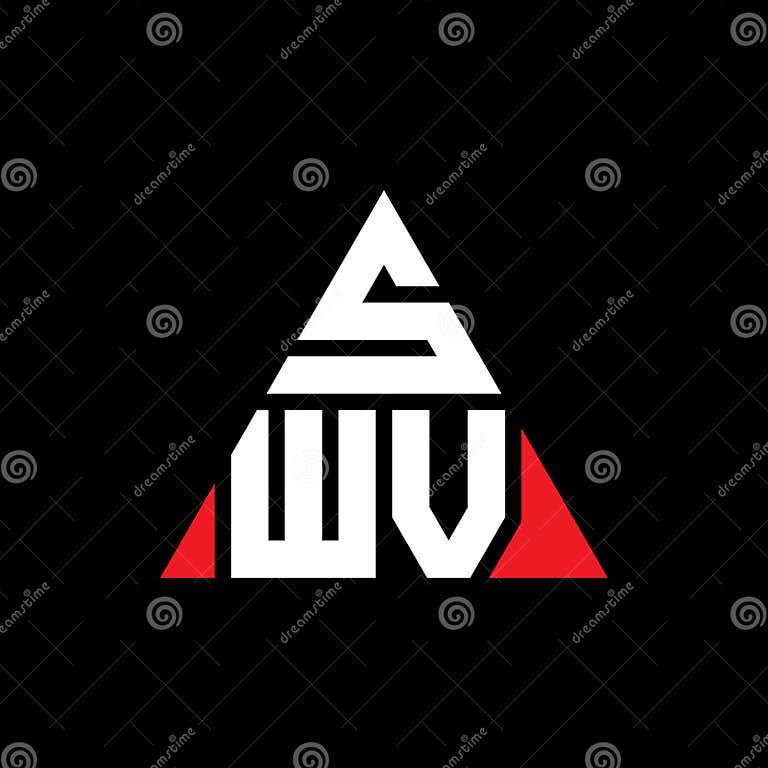 SWV Triangle Letter Logo Design with Triangle Shape. SWV Triangle Logo ...