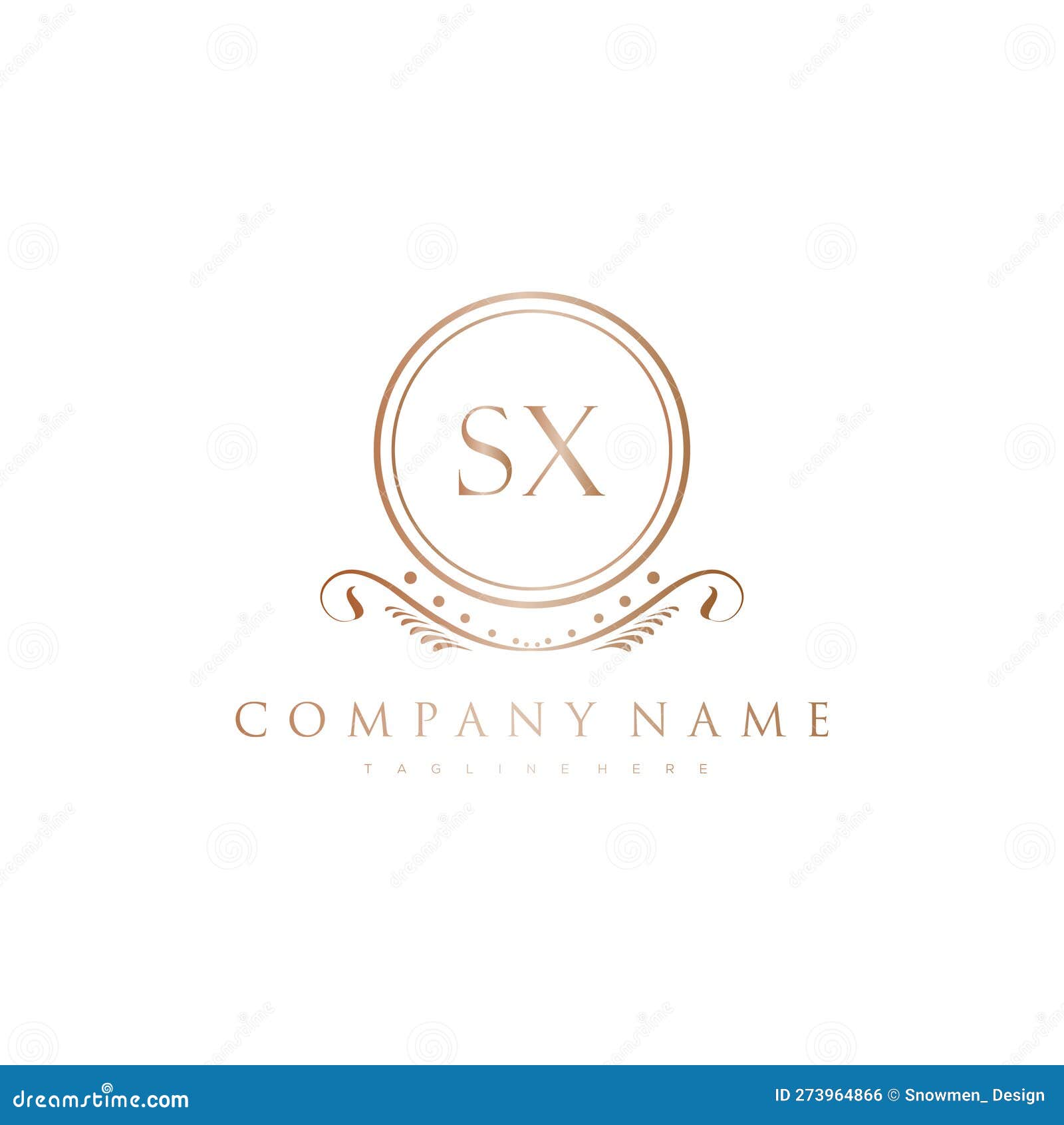 SX Letter Initial with Royal Luxury Logo Template Stock Vector ...