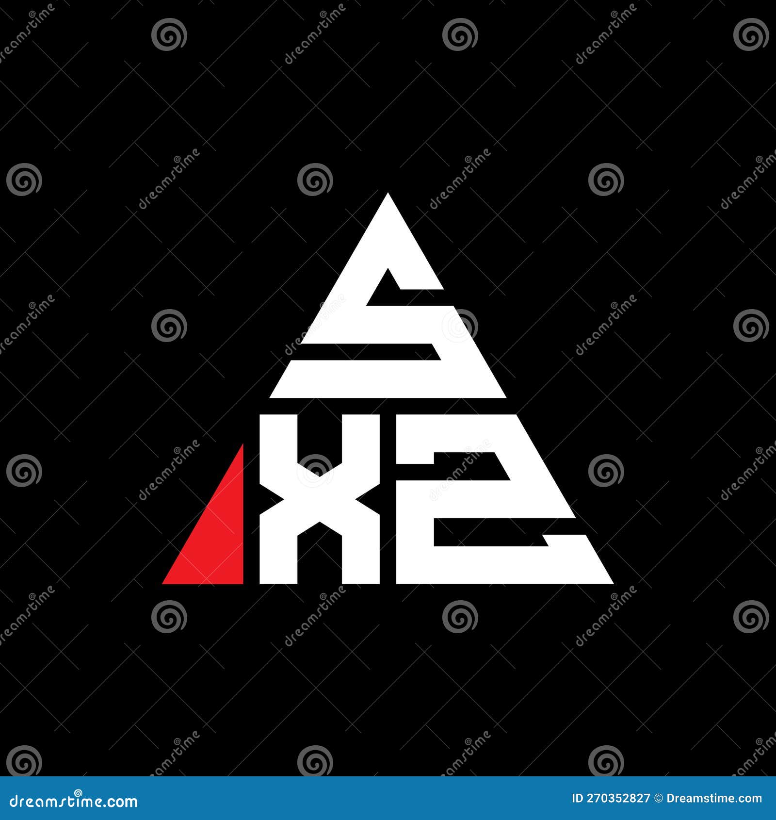 SXZ Triangle Letter Logo Design with Triangle Shape. SXZ Triangle Logo ...