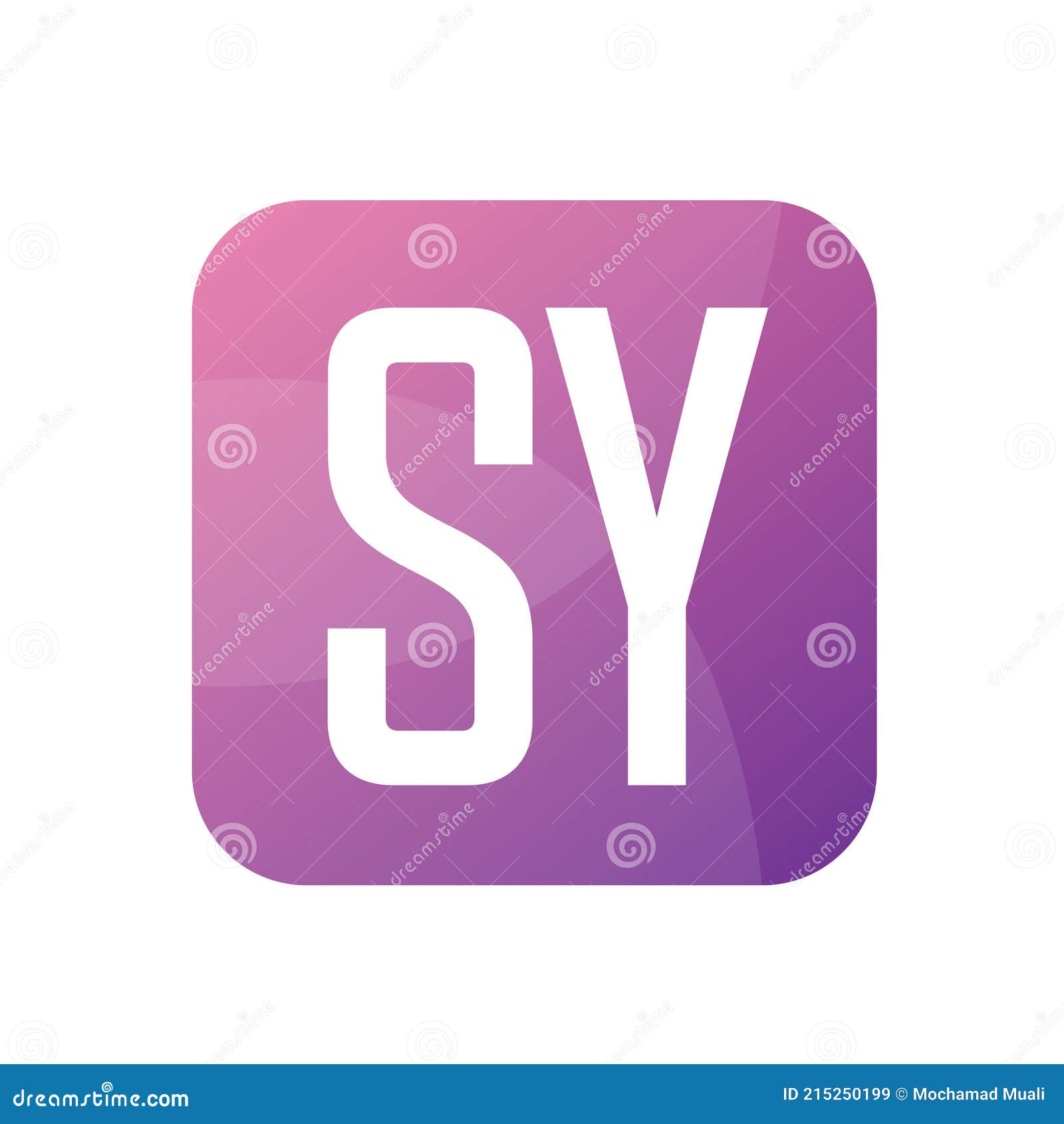 SY Letter Logo Design with Simple Style Stock Vector - Illustration of ...