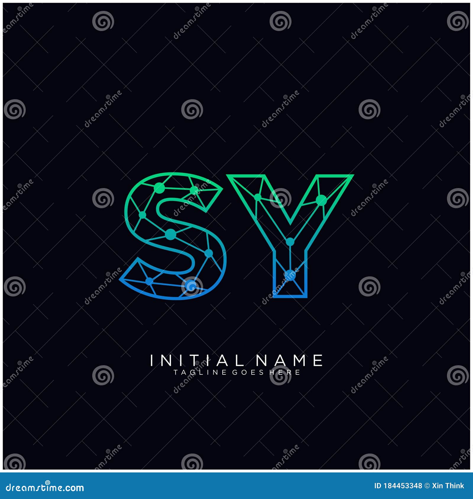SY Letter Logo Icon Design Template Elements Stock Vector ...