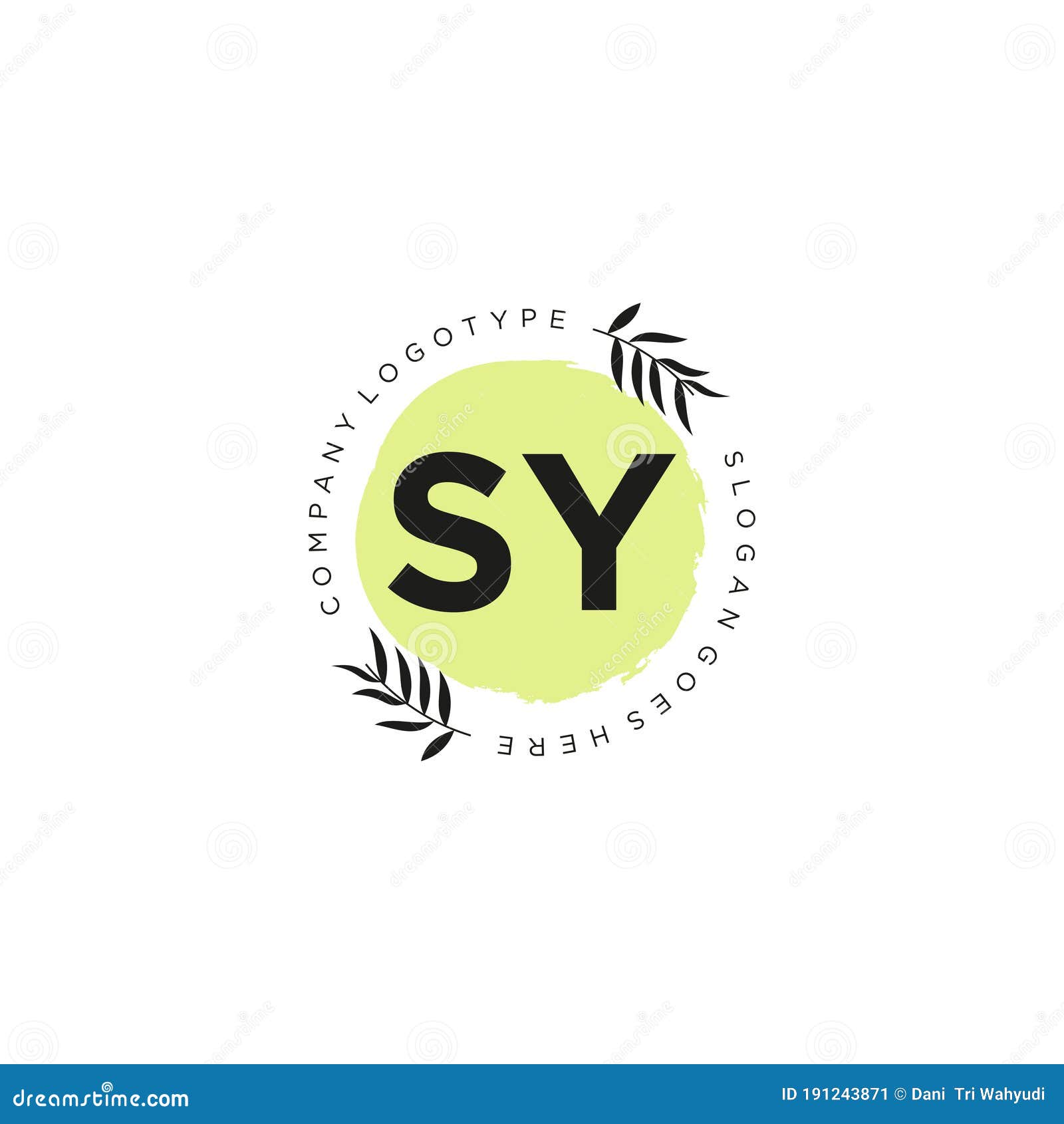 SY Letter Logo Icon Design Template Elements Stock Vector ...