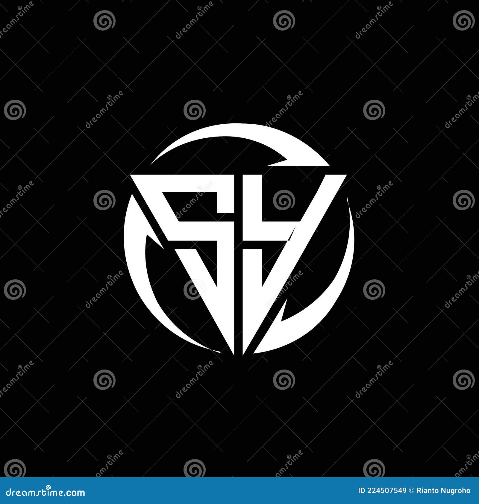 SY Logo Monogram Design Template Stock Vector - Illustration of ...