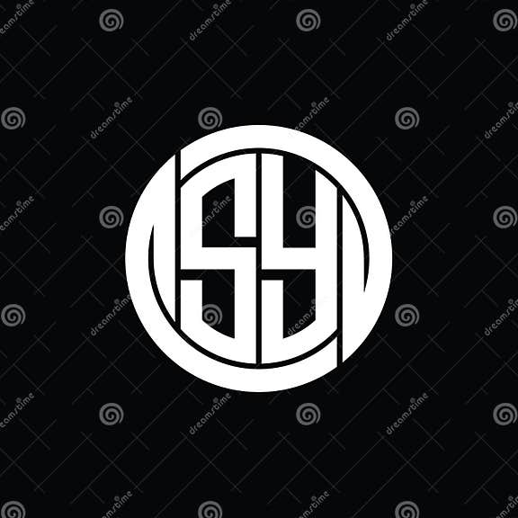 SY Logo Monogram Shield Inside Circle Shape Vector Images Design ...