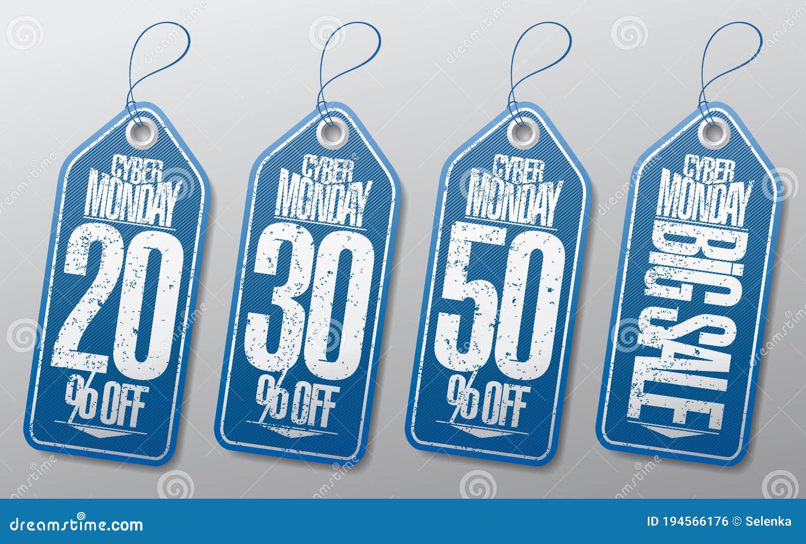 Cyber Monday Sale Labels Set Stock Vector - Illustration of promotion ...