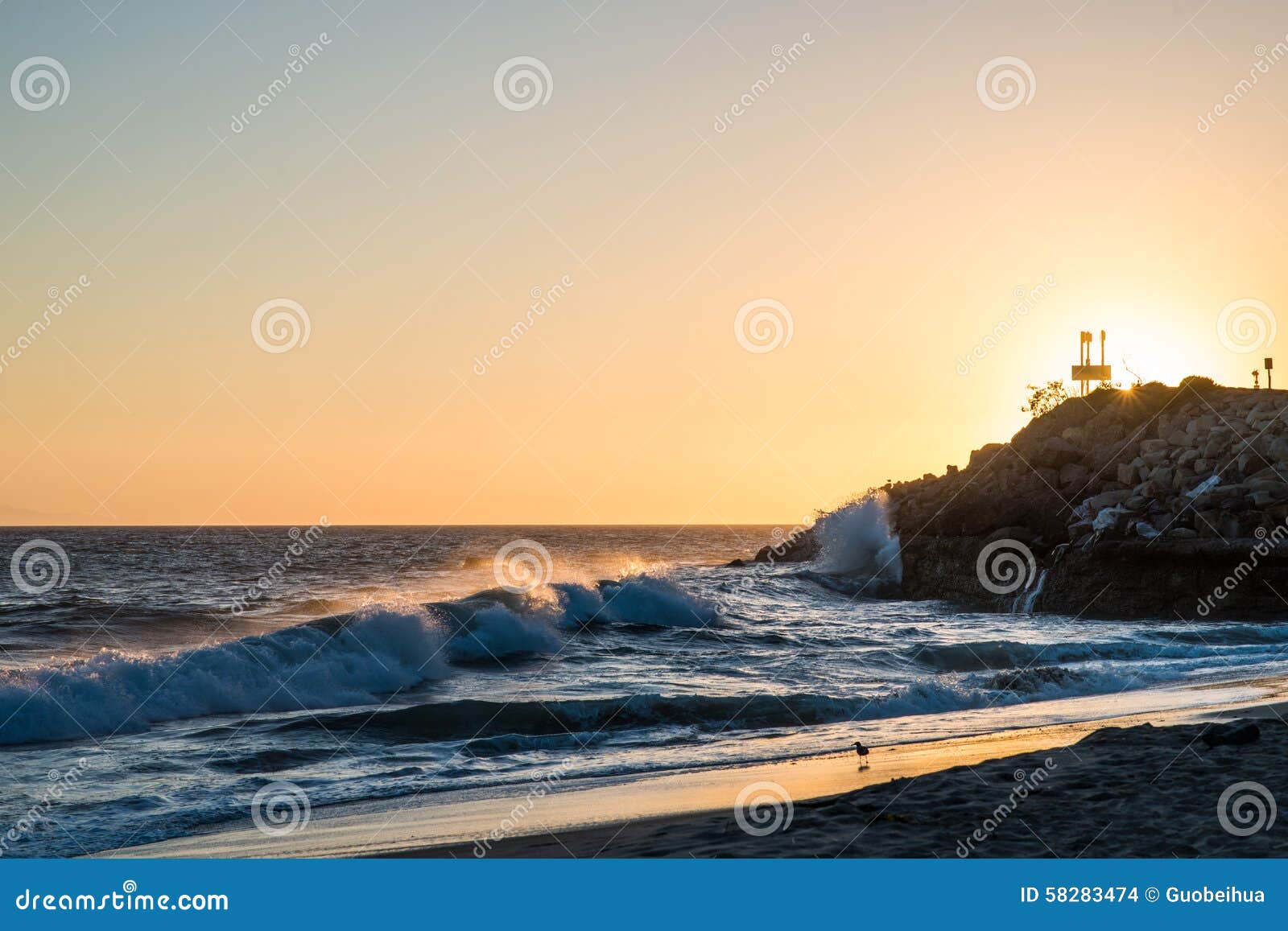 Sycamore Cove Beach stock photo. Image of horizontal - 58283474